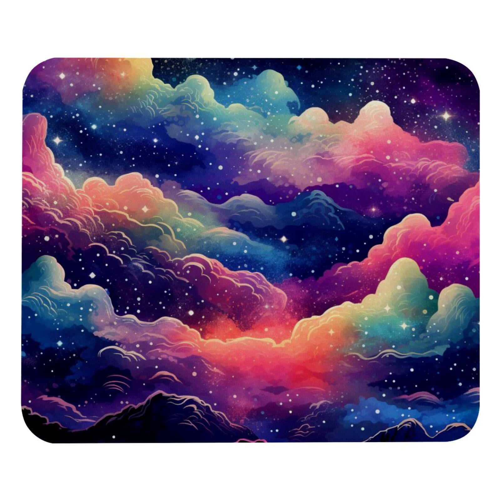 Galactic Square Gaming Mousepad Desk Mat Non-Slip Rubber Bottom Printed ...