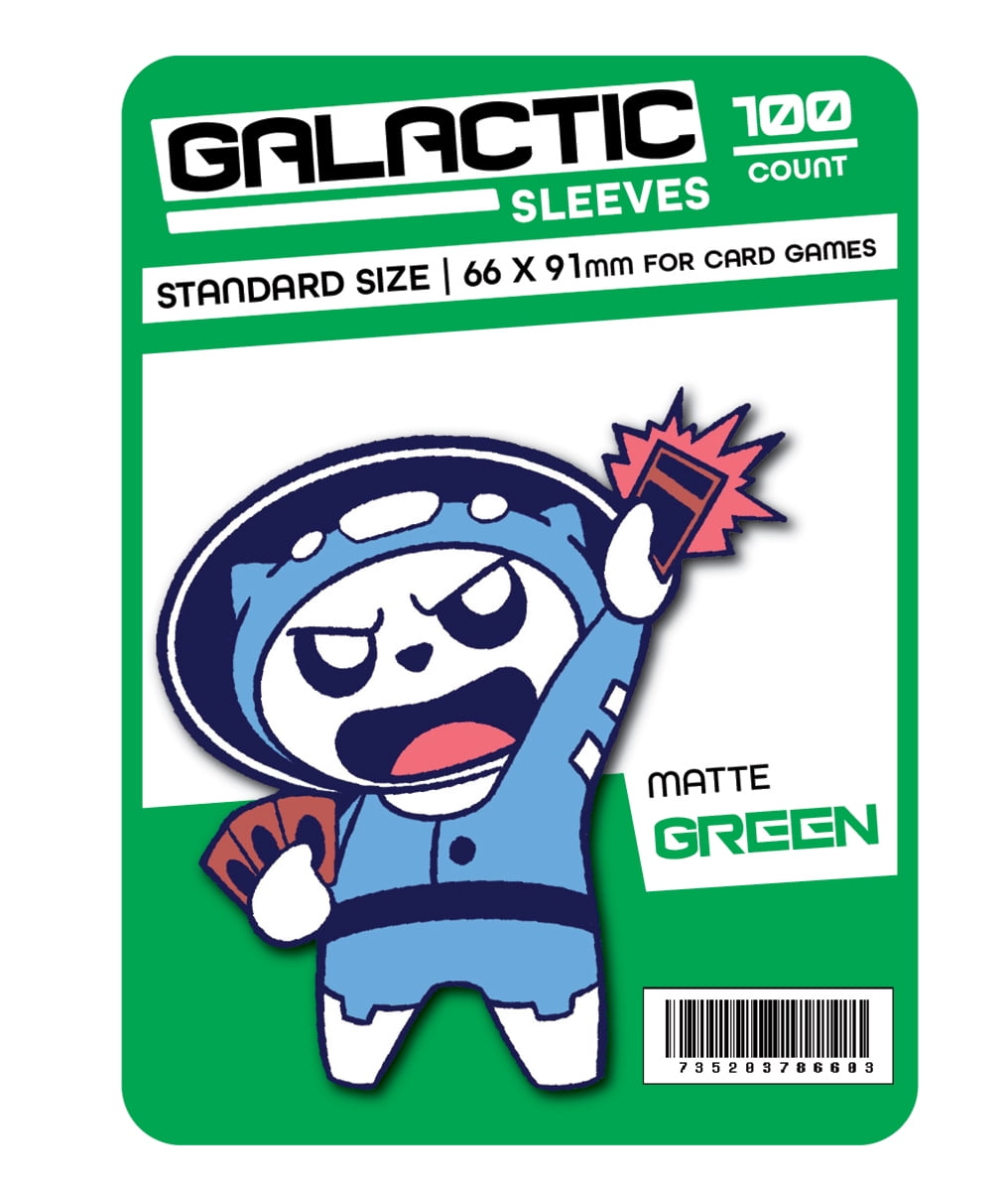 Galactic Toys Sleeves Matte Green Standard Size Card Sleeves 100ct ...