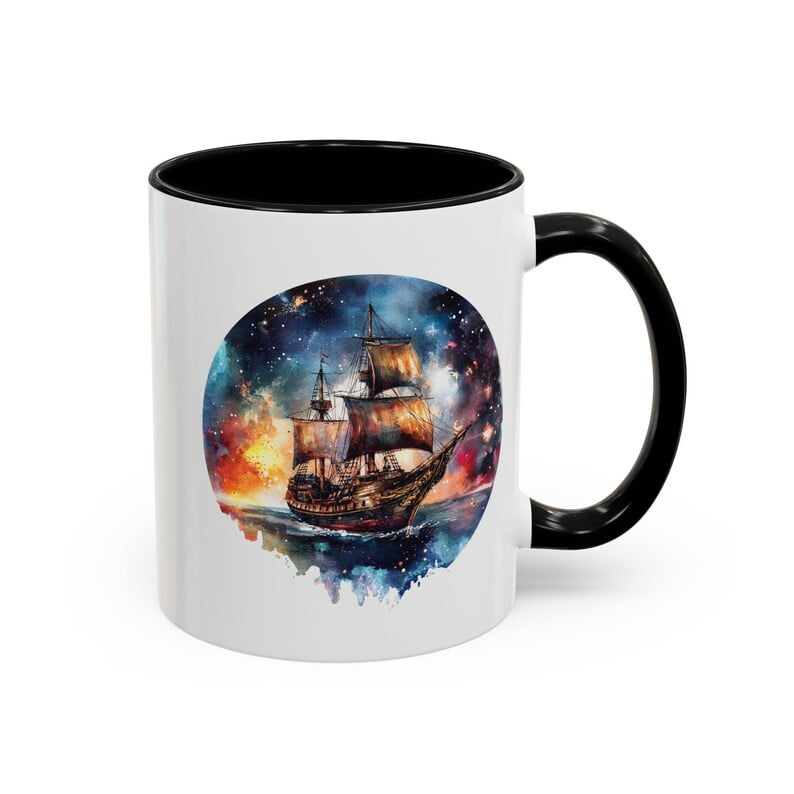 Galactic Voyage Accenoffee Mug Space Art Mug for Sailors, Astronomers ...