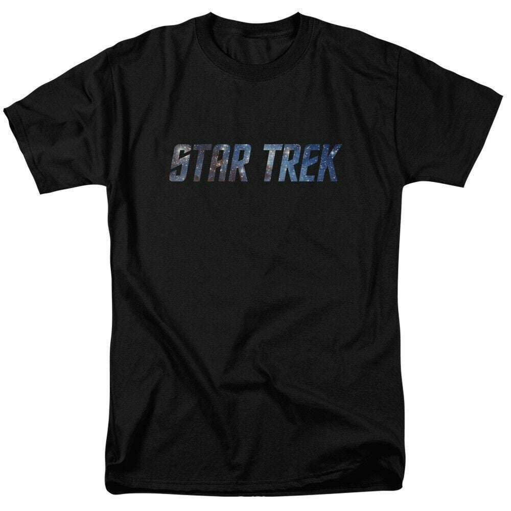 Galactic Voyage Space Logo Shirt Licensed Sci-Fi TV Classic New Black ...