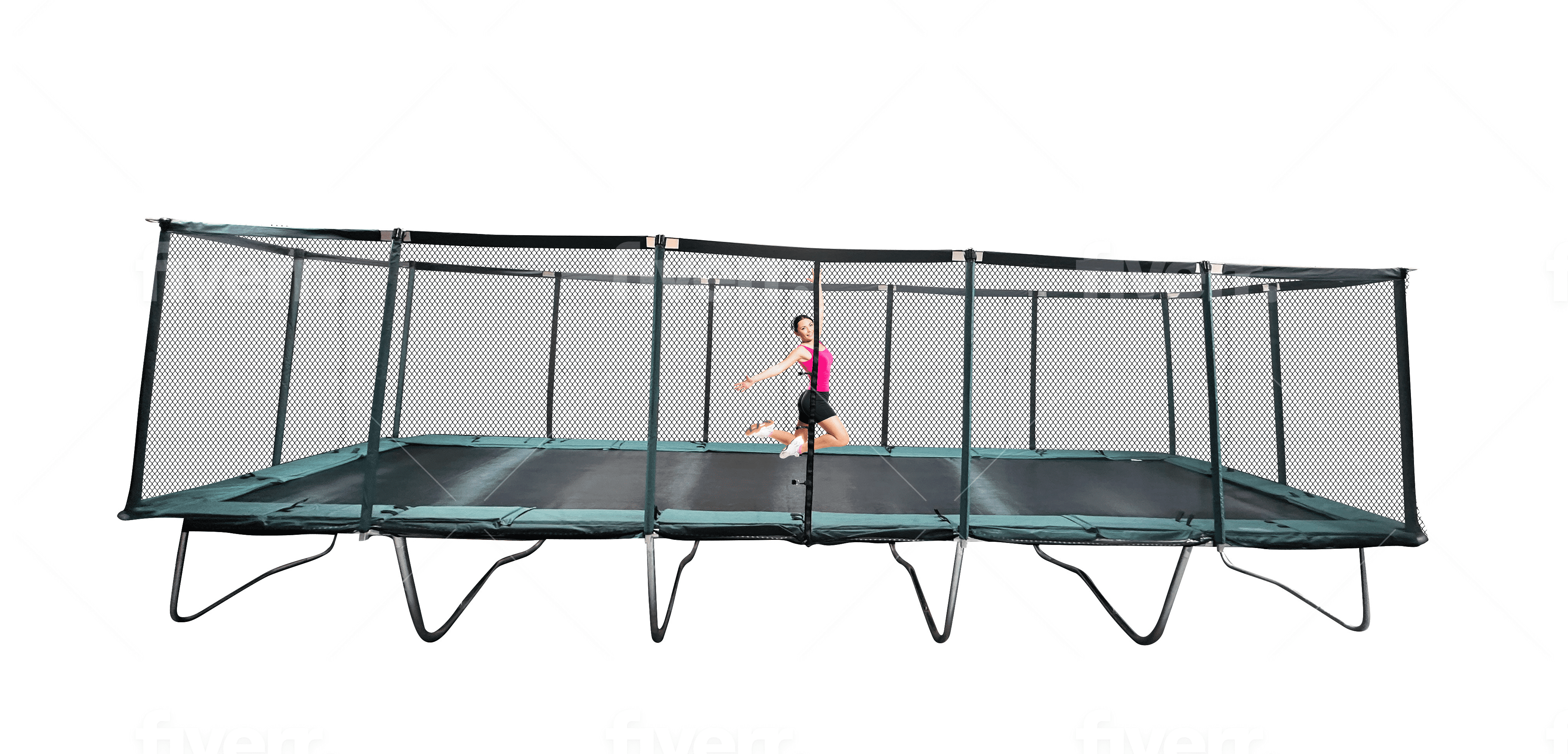 Galactic Xtreme 10x30 FT Outdoor Rectangle Trampoline with Net ...