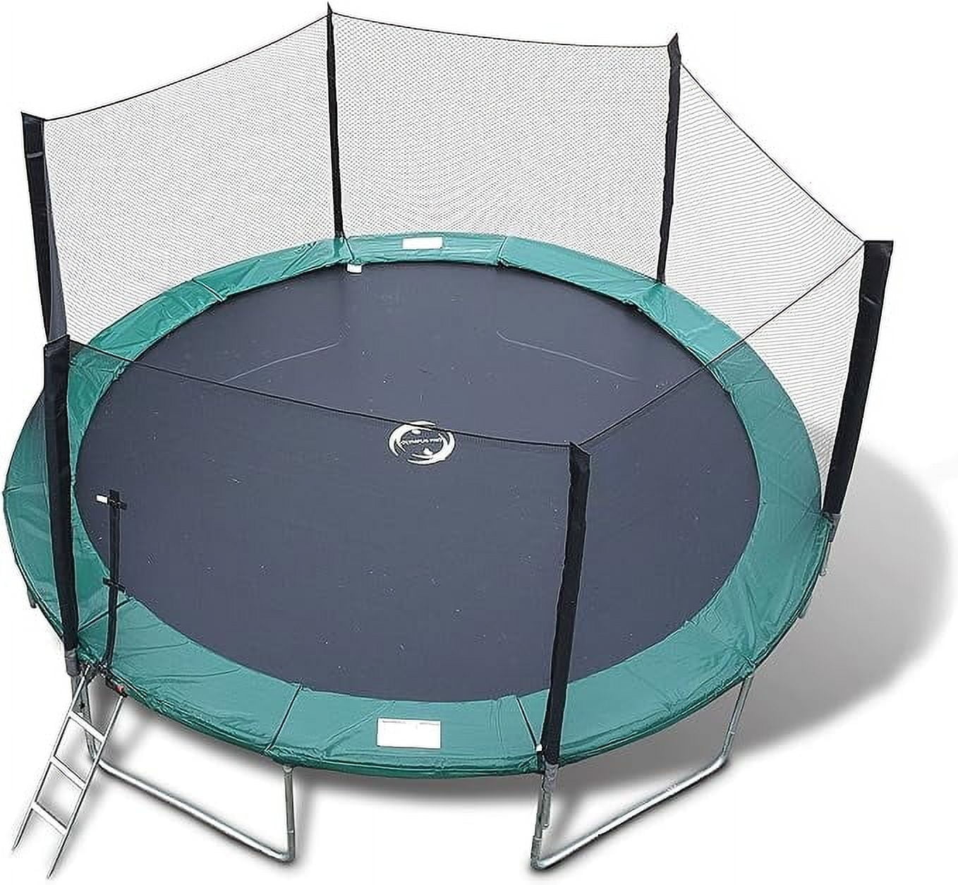 Galactic Xtreme 14 FT Outdoor Round Trampoline with Net Enclosure ...