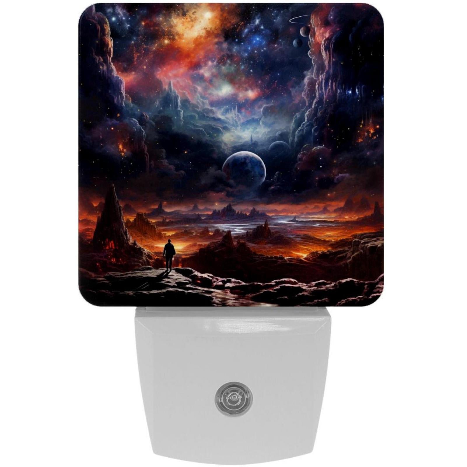 Galactic space LED Square Night Light - Energy Efficient and Stylish ...