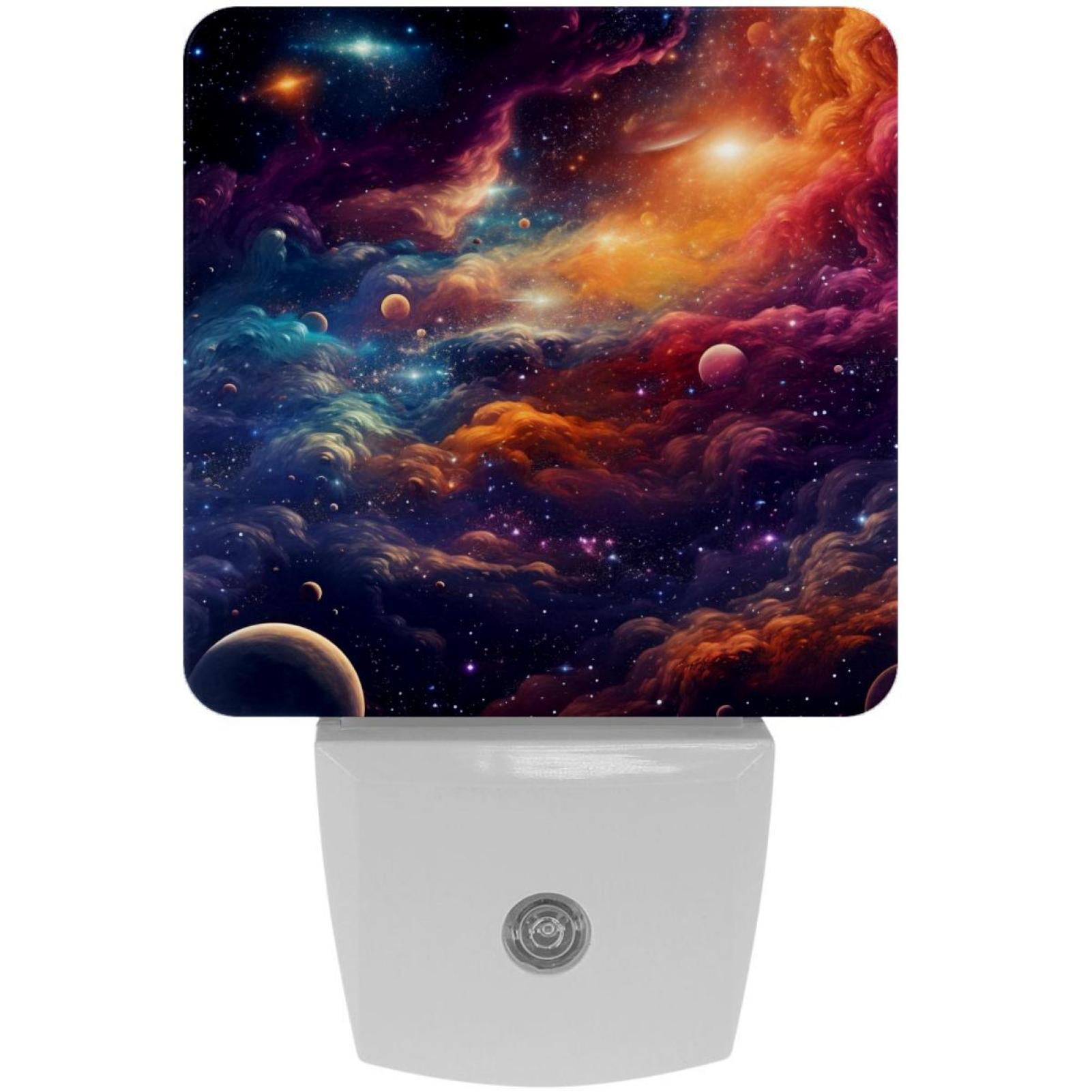 Galactic space LED Square Night Light - Small and Bright Square-shaped ...