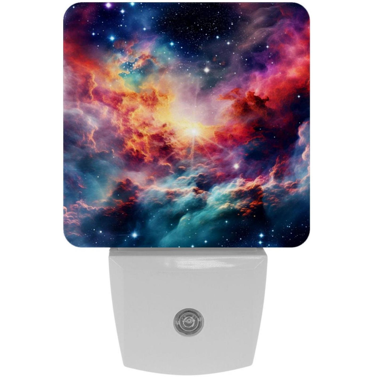 Galactic space LED Square Night Lights - Energy Efficient Plug-in Wall ...