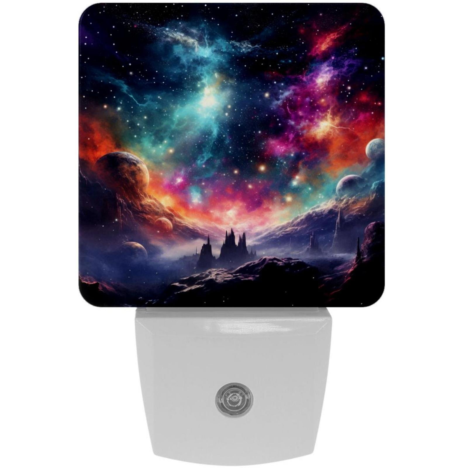 Galactic space LED Square Night Lights - Energy Efficient Plug-in Wall ... Galactic space LED Square Night Lights - Energy Efficient Plug-in Wall ...
