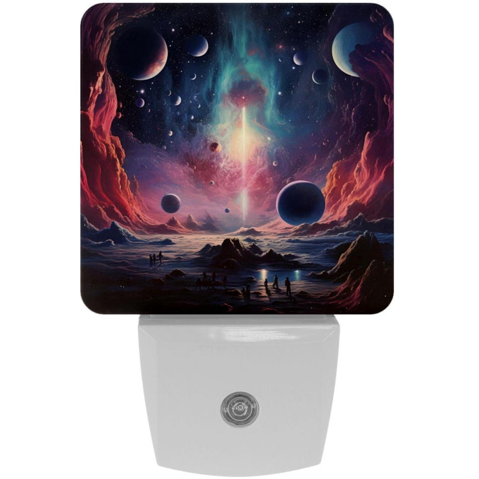 Galactic space LED Square Night Lights - Illuminating Your Space with ...