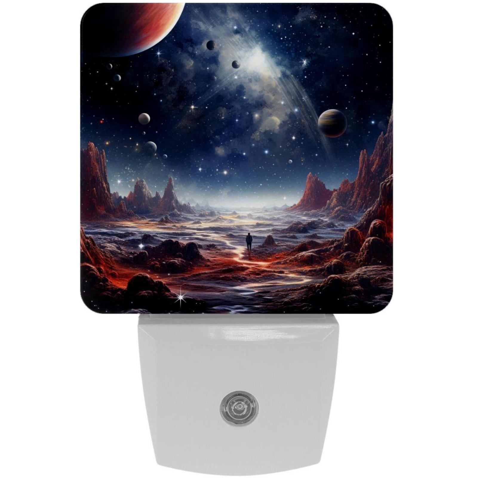 Galactic space LED Square Night Lights - Modern and Versatile Plug-in ... Galactic space LED Square Night Lights - Modern and Versatile Plug-in ...