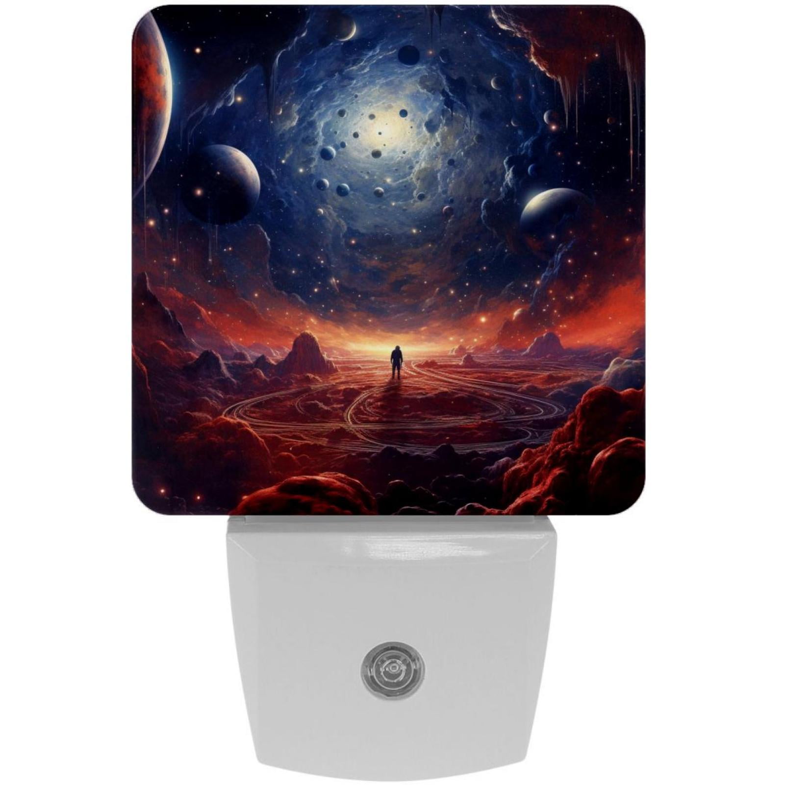 Galactic space LED Square Night Lights - Stylish and Energy-Efficient ...