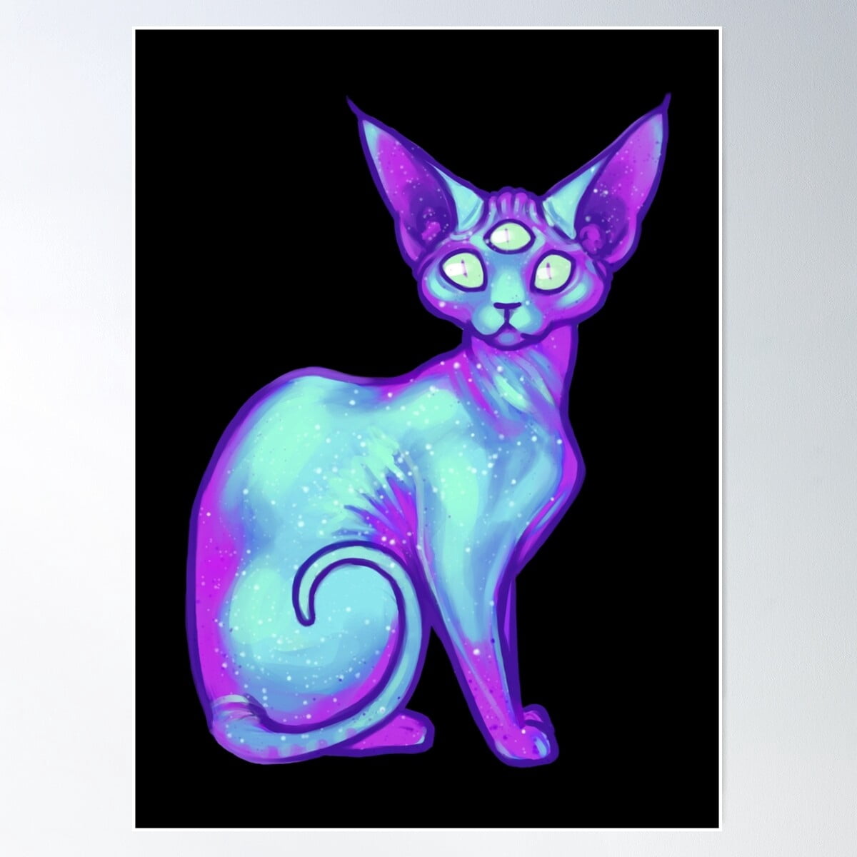 Galacticats - Supurrnova Poster Wall Art Modern Wall Decor For Living ...
