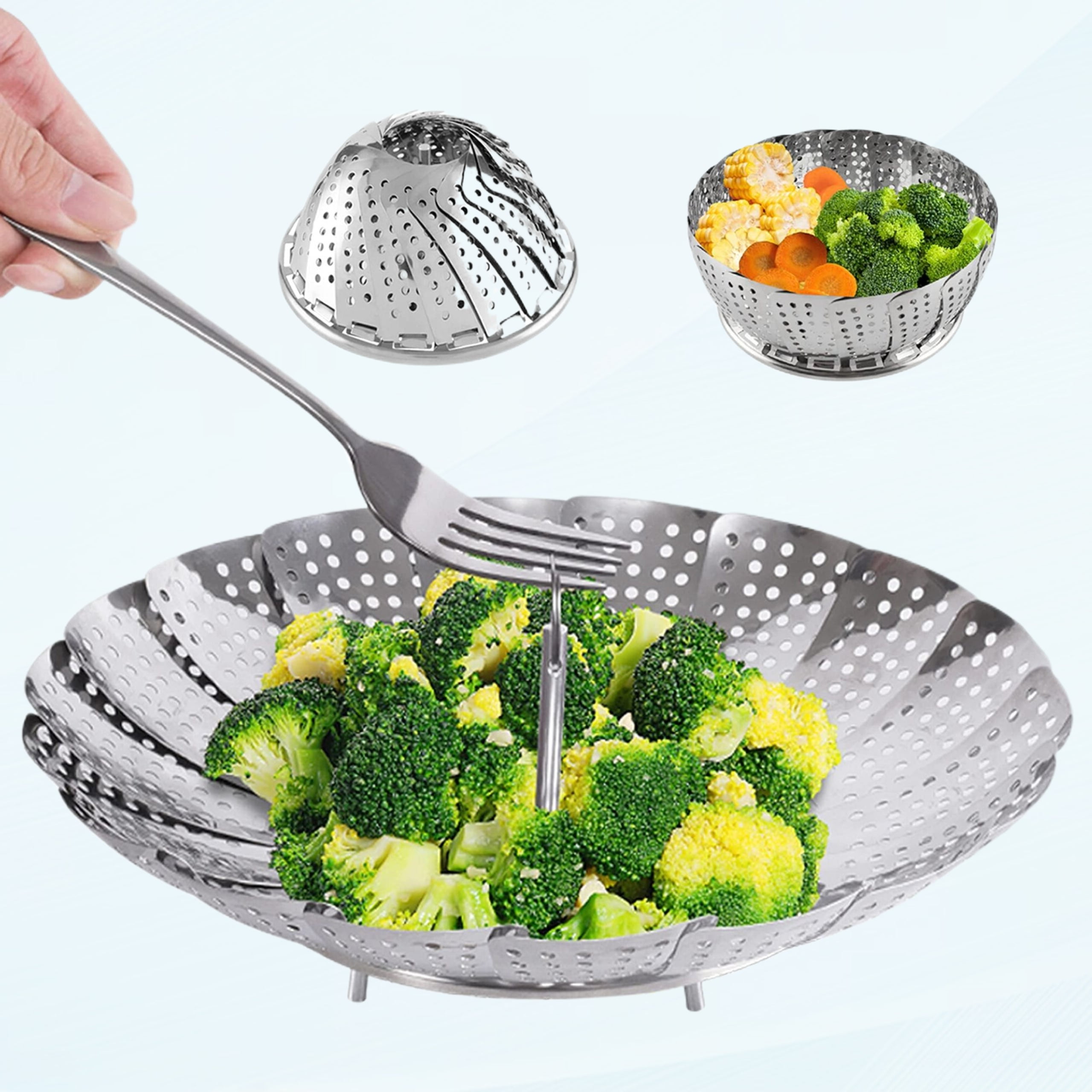 Galam Basket Stainless Steel Vegetable Basket for Steam Cooking (Small ...