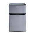 Galanz 3.1 Cu Ft Mini Fridge with Freezer – Stainless Steel, Energy ...