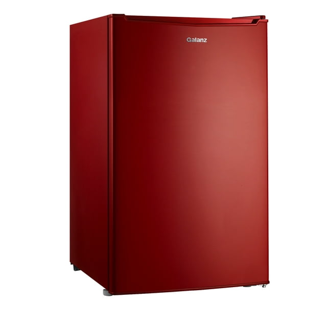 Galanz 3.5 Cu Ft Single Door Mini Fridge GL35RD, Red - Walmart.com