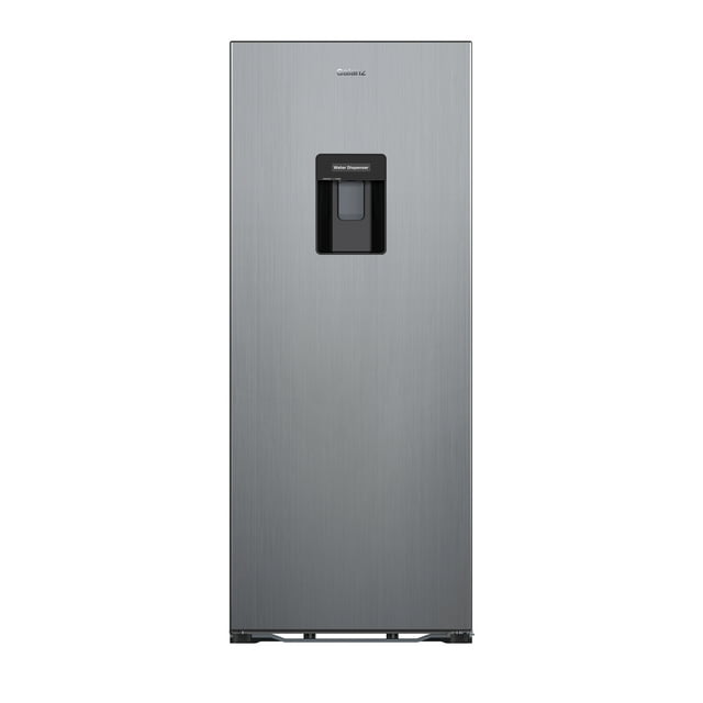 Galanz 6.5 Cu ft One Door Refrigerator, with Water Dispenser, Stainless Steel Look, Estar, New ...