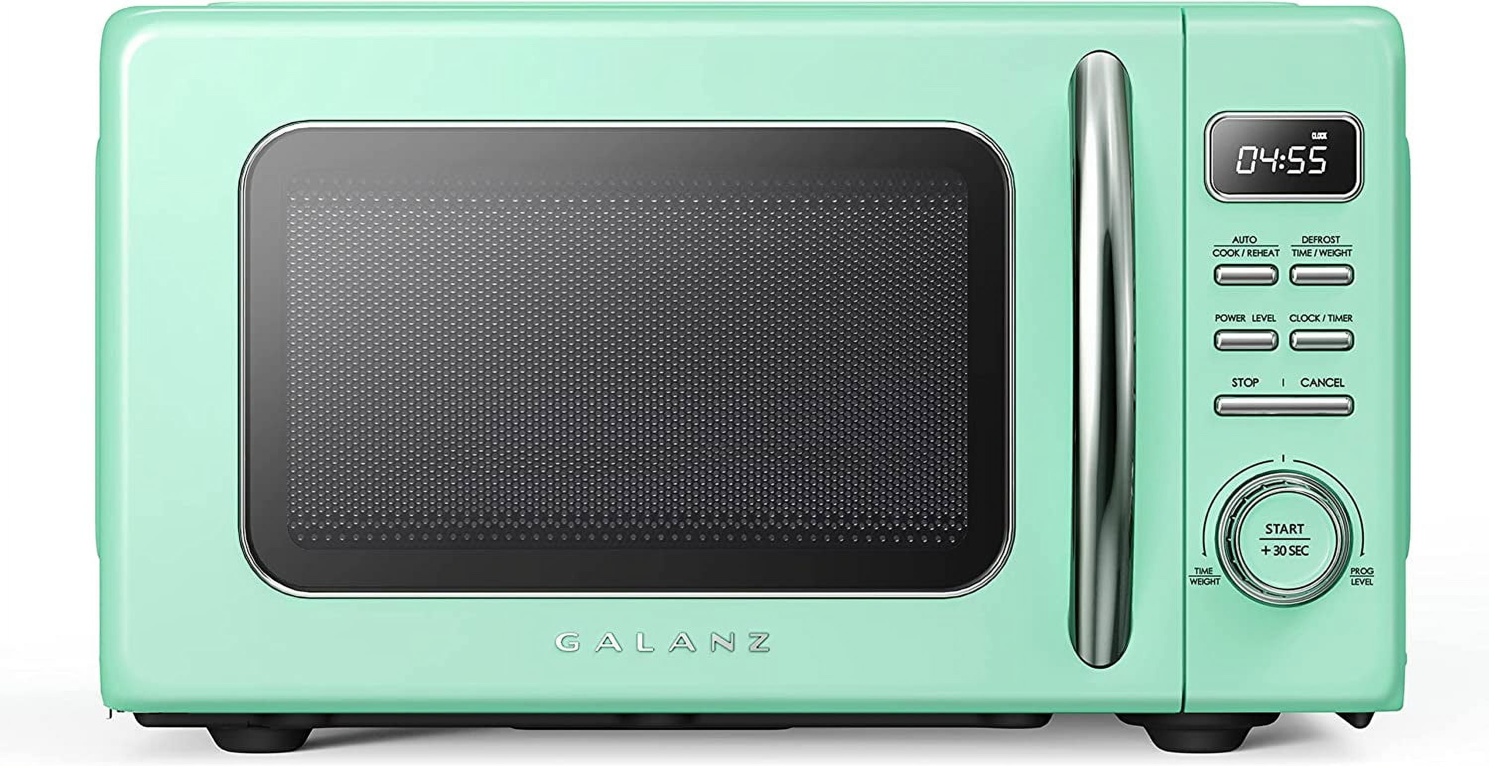 Galanz Retro Countertop Microwave Oven, Auto Cook & Reheat, Defrost ...