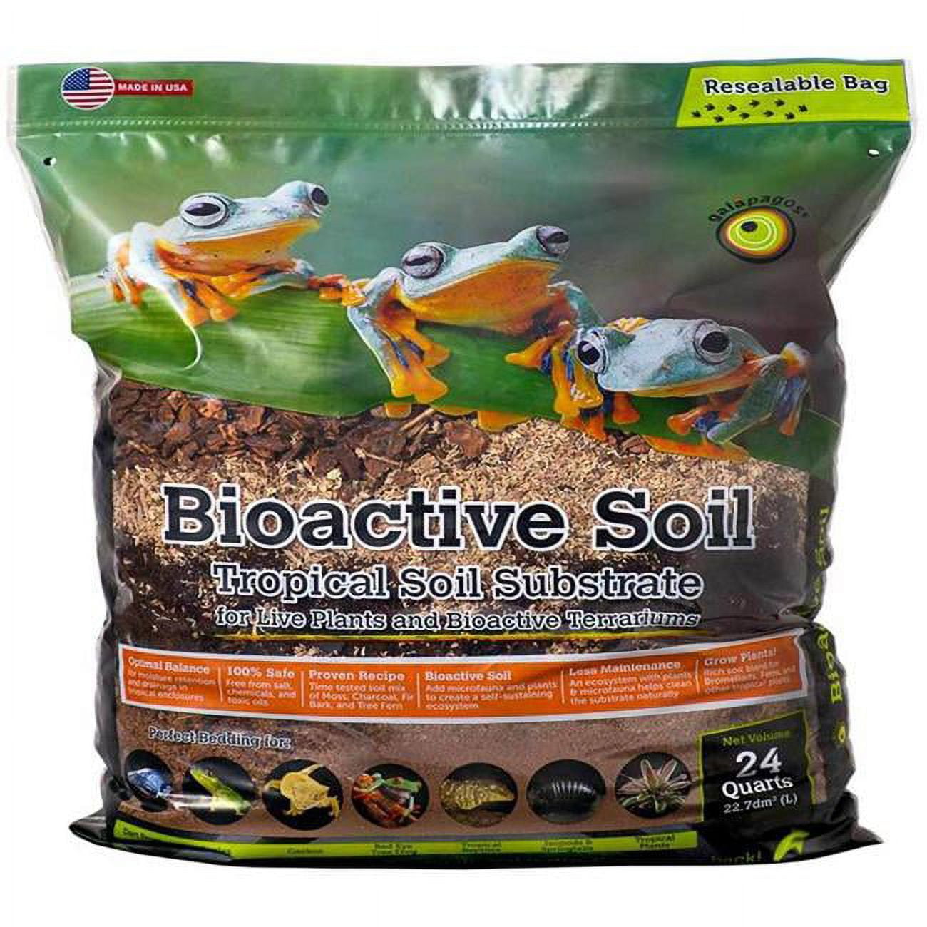 Galapagos Bioactive Tropical Soil Substrate Stand-Up Pouch - Walmart.com