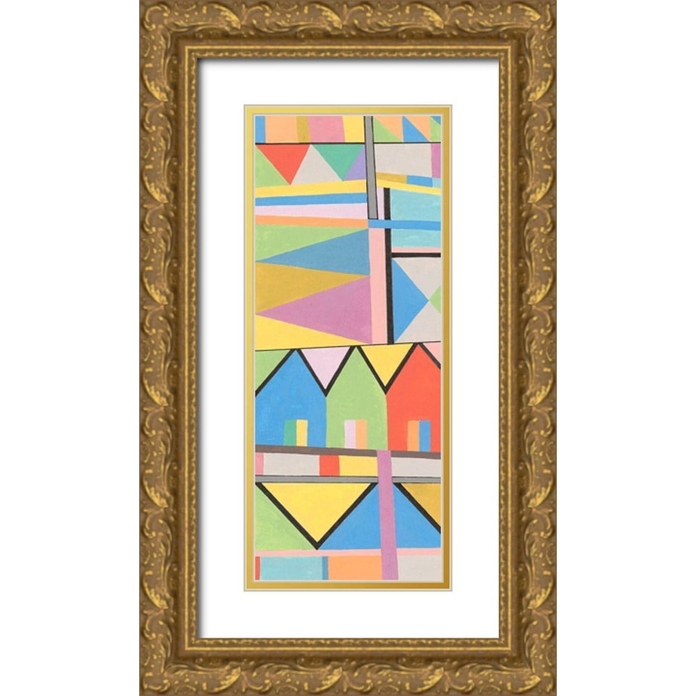 Galapon, Nikki 10x18 Gold Ornate Wood Framed with Double Matting Museum Art Print Titled - Flag ...