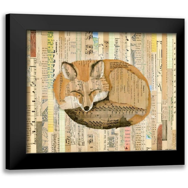 Galapon, Nikki 14x12 Black Modern Framed Museum Art Print Titled - Red ...