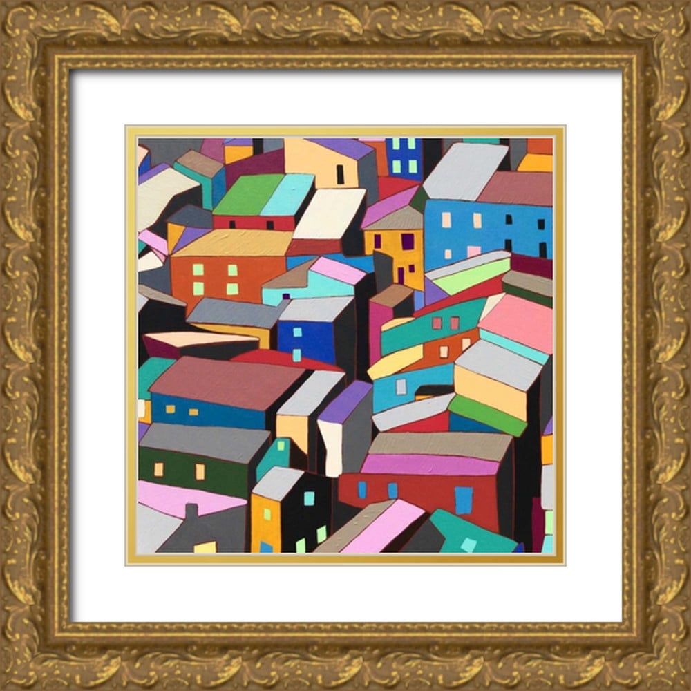 Galapon, Nikki 15x15 Gold Ornate Wood Framed with Double Matting Museum Art Print Titled ...