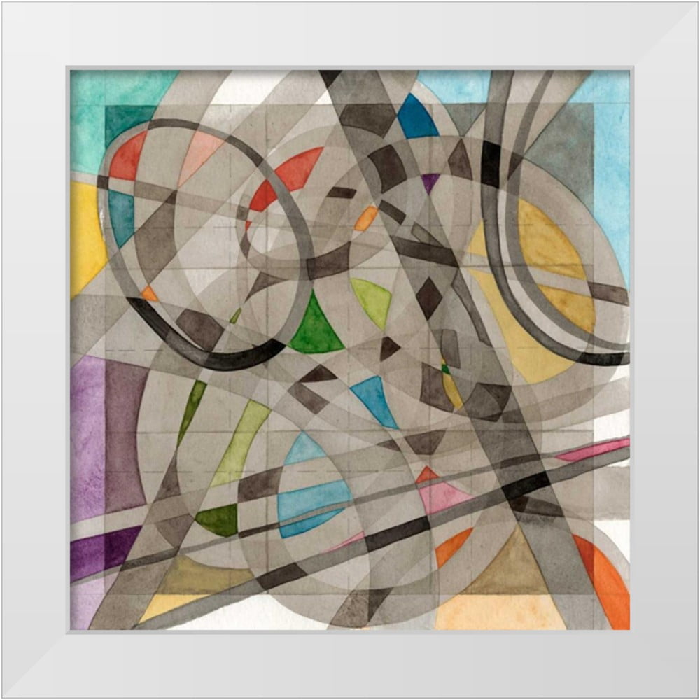 Galapon, Nikki 20x20 White Modern Wood Framed Museum Art Print Titled - Overpass - Walmart.com