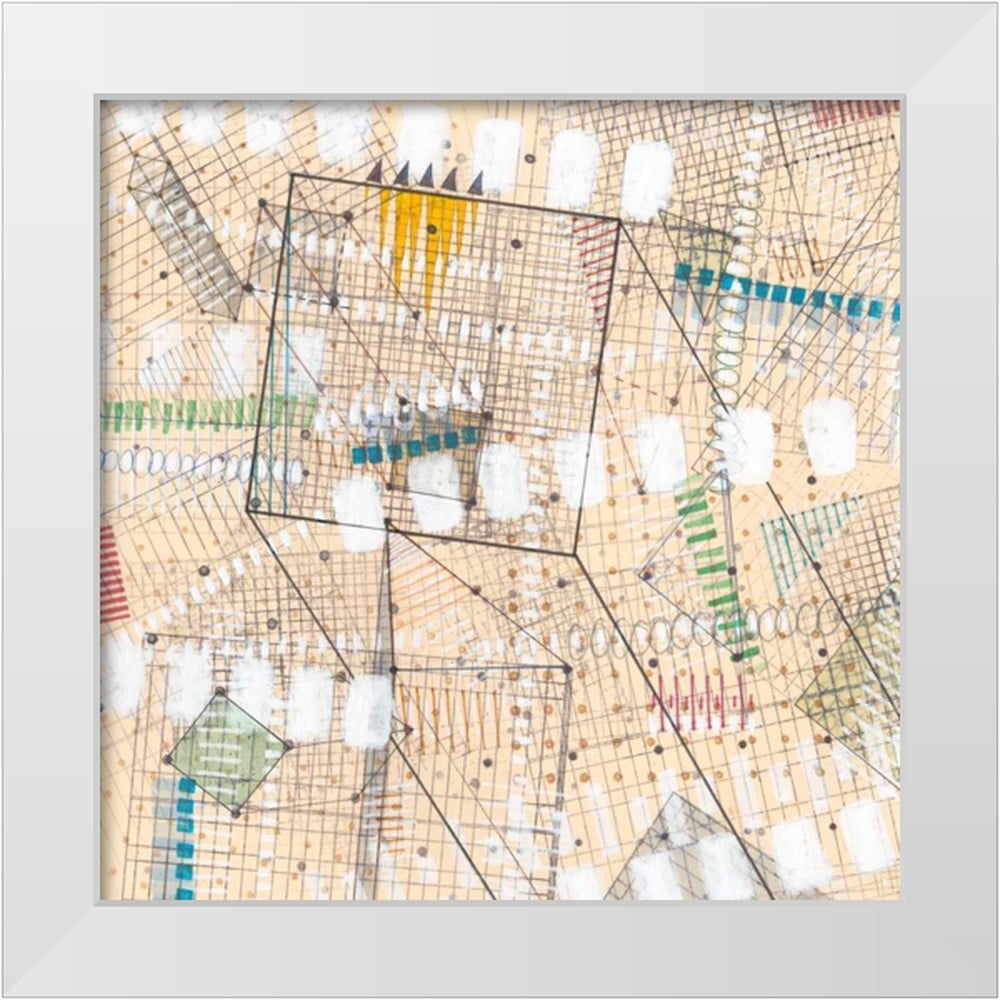 Galapon, Nikki 26x26 White Modern Wood Framed Museum Art Print Titled ...