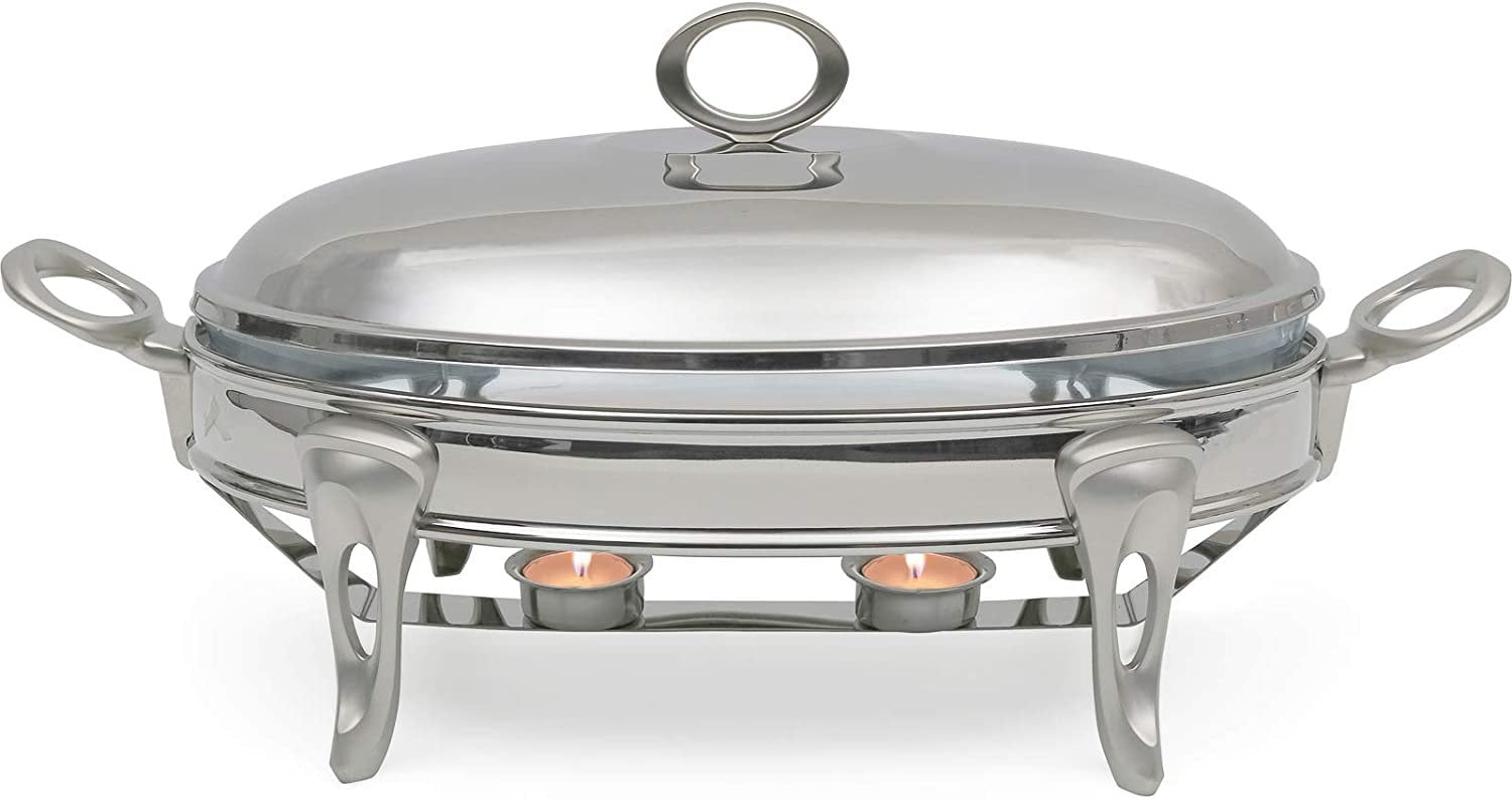 Galashield 3-Quart Chafing Dish Buffet Set with Warming Tray, Stainless ...