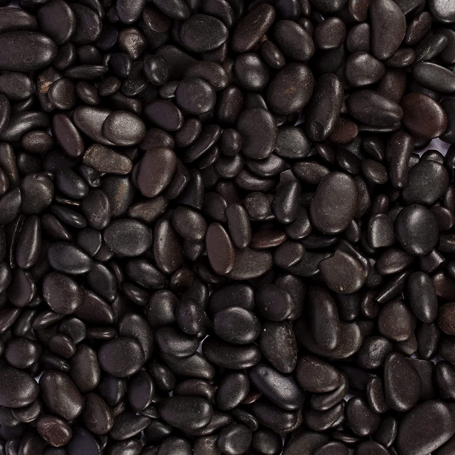 5 lbs Black River Rocks For Landscaping 430 Stones (0.3-0.6 Inches ...