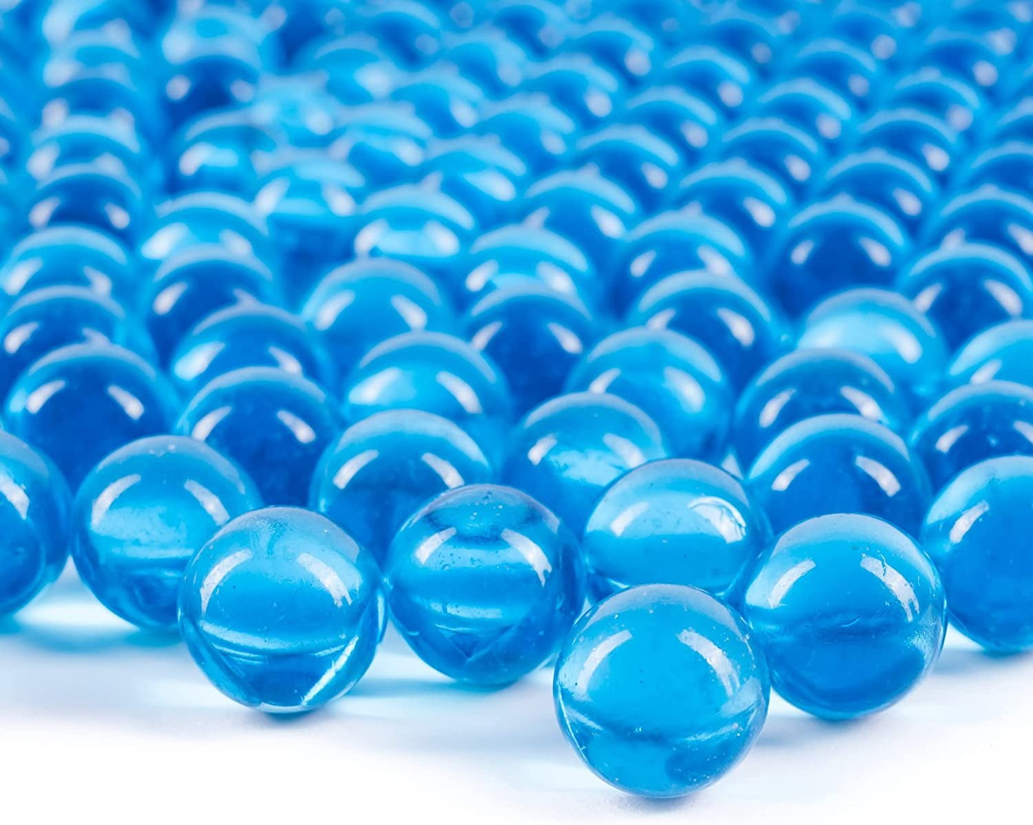 Galashield Blue Glass Marbles Bulk Fillers | Round Beads for Vases, 5lb ...