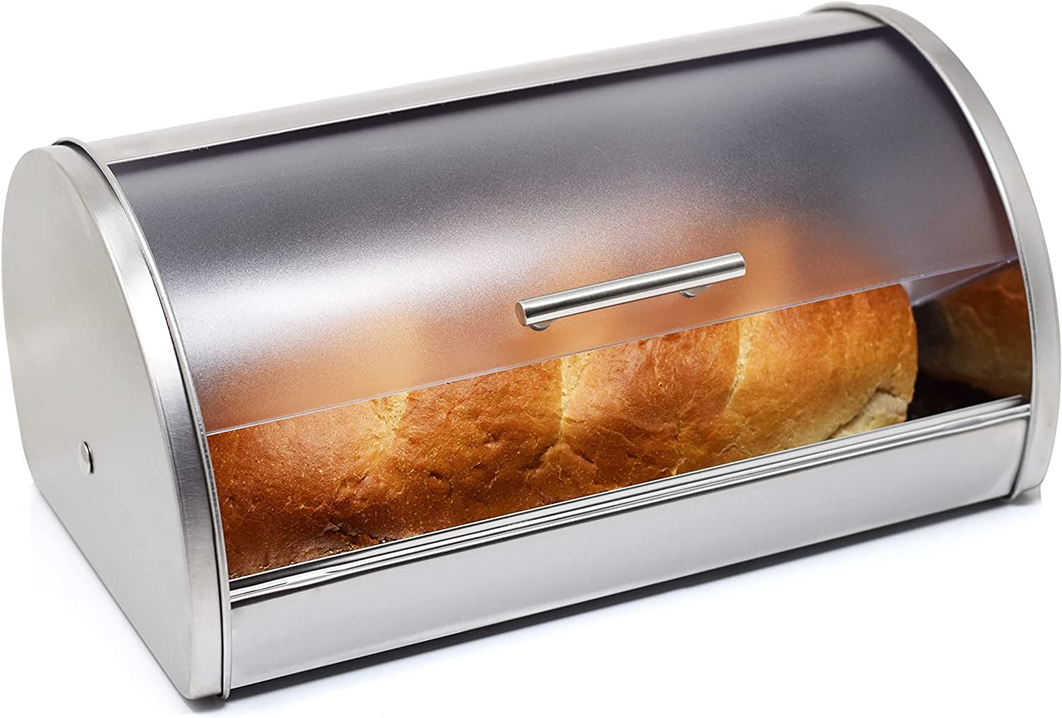 Galashield Stainless Steel Kitchen Countertop Bread Box with Frosted ...