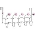 Galashield Over The Door Hook Rack 5 Pink Acrylic Hooks and Stainless ...