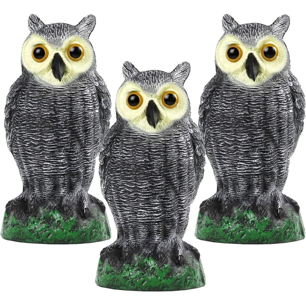 Galashield Owl Decoy Plastic Owls to Scare Birds Away Owl Statue for ...