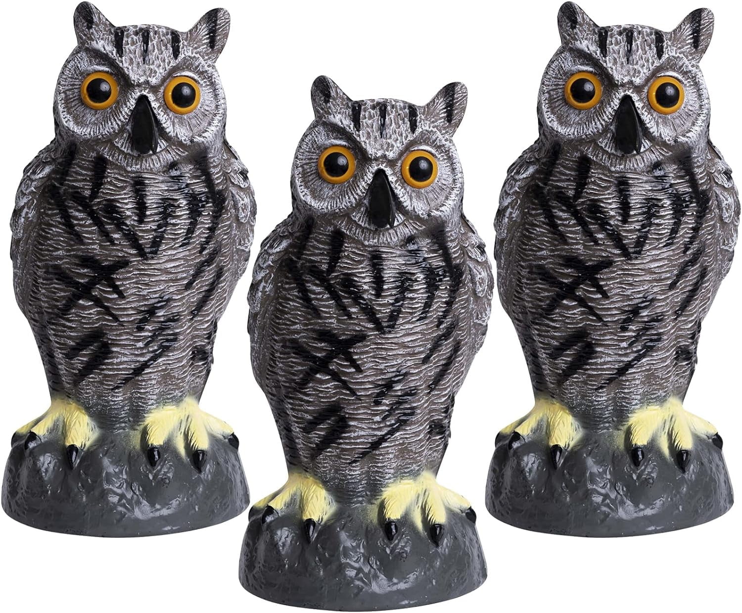 Galashield Owl Decoy | Plastic Owls to Scare Birds Away | Owl Statue ...