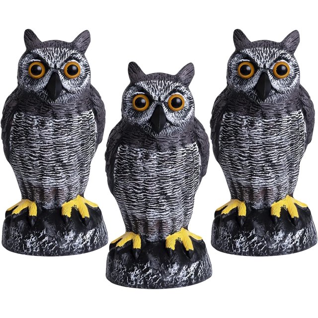 Galashield Owl Decoy Plastic Owls to Scare Birds Away Owl Statue for ...