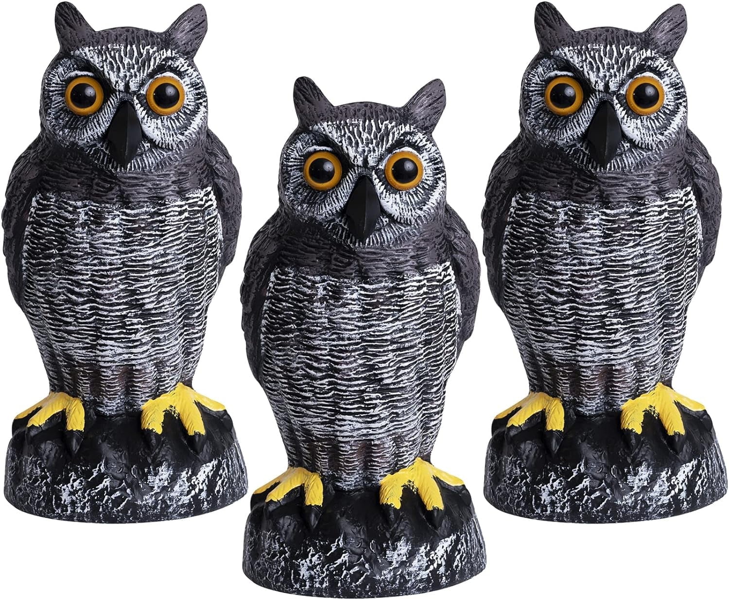 Galashield Owl Decoy Plastic Owls to Scare Birds Away Owl Statue for ...