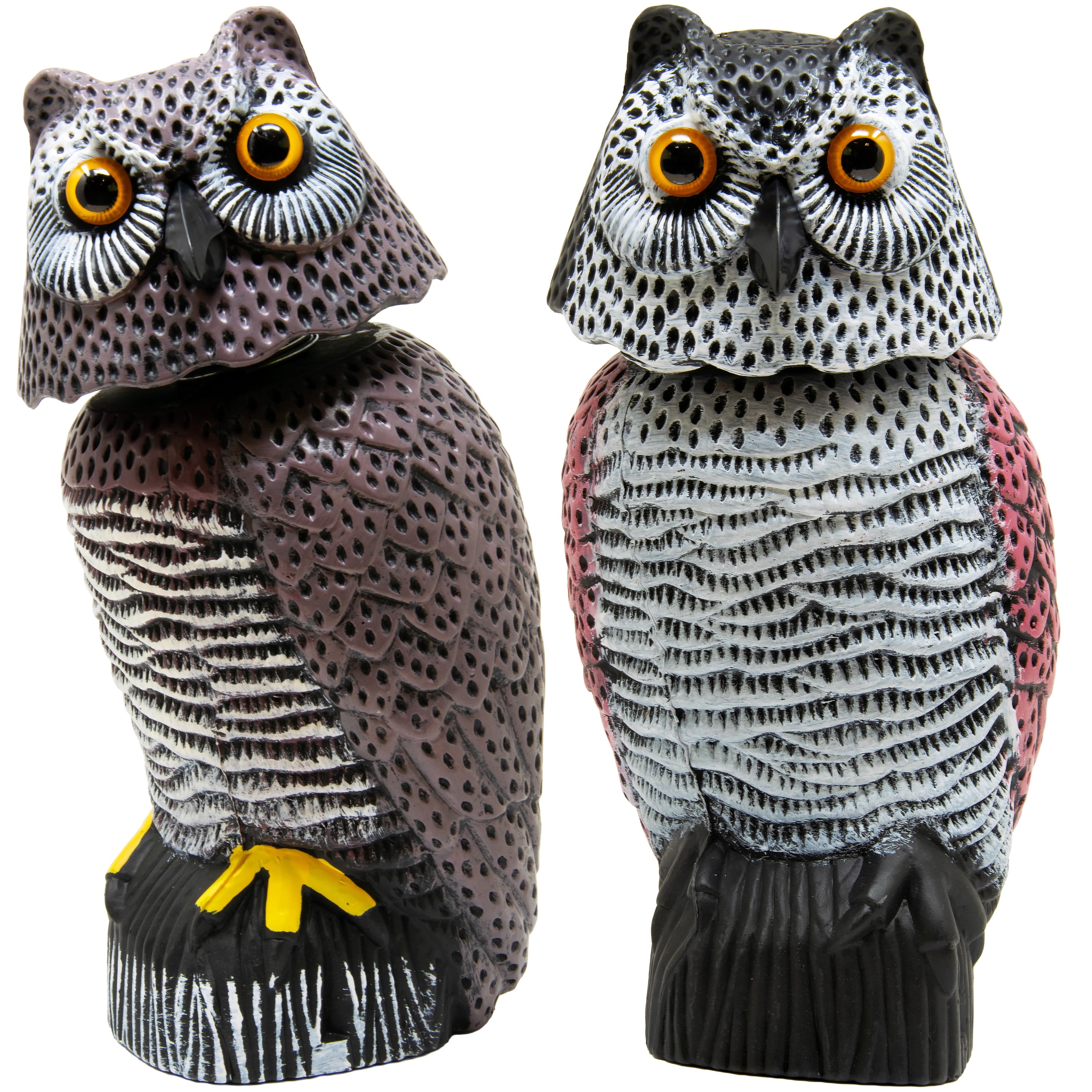 Galashield Owl Decoy to Scare Birds Away Scarecrow Fake Owl with ...
