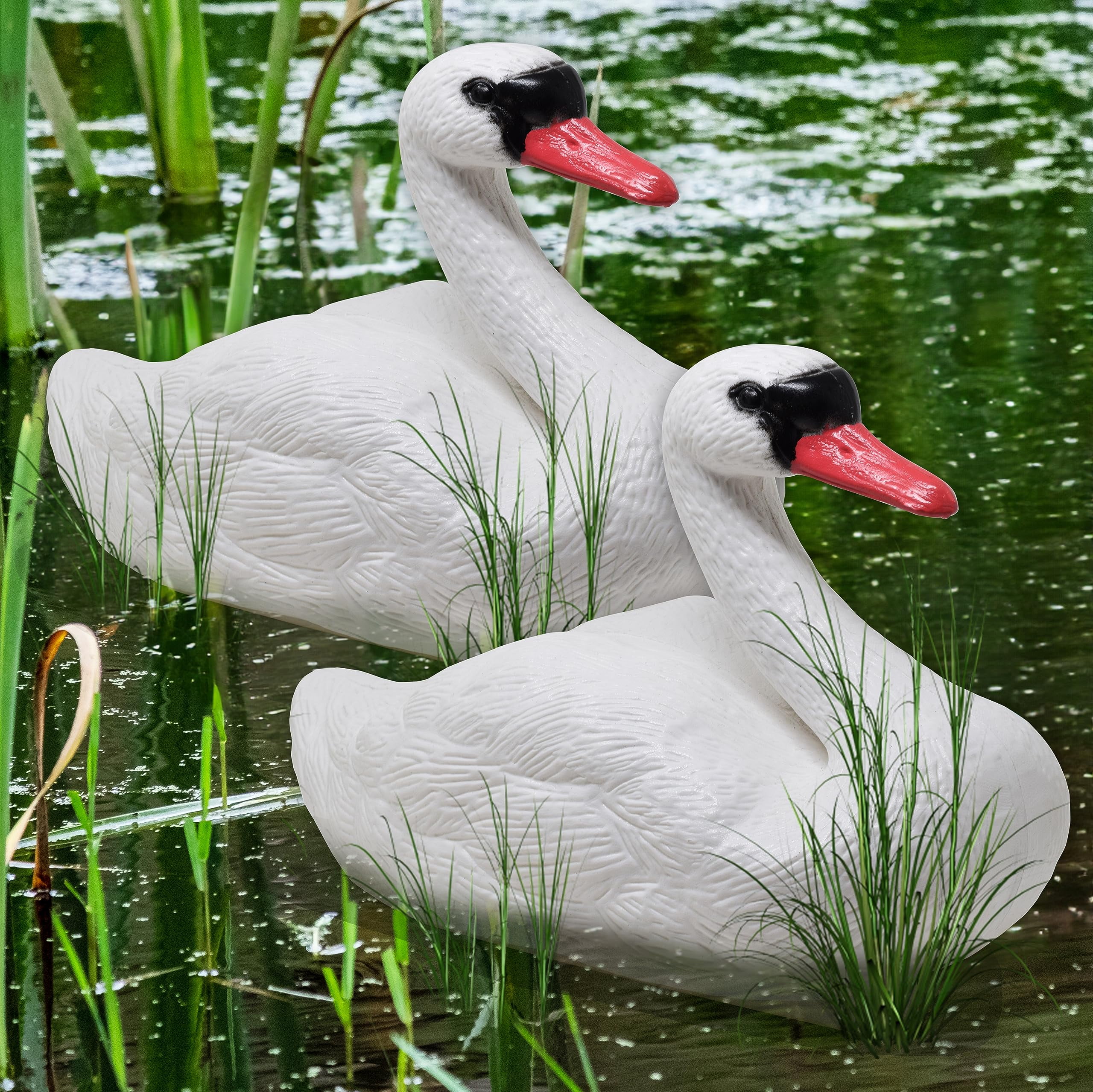 Galashield Swan Decoys for Geese | Floating Swan Decoy for Pool, Pond ...