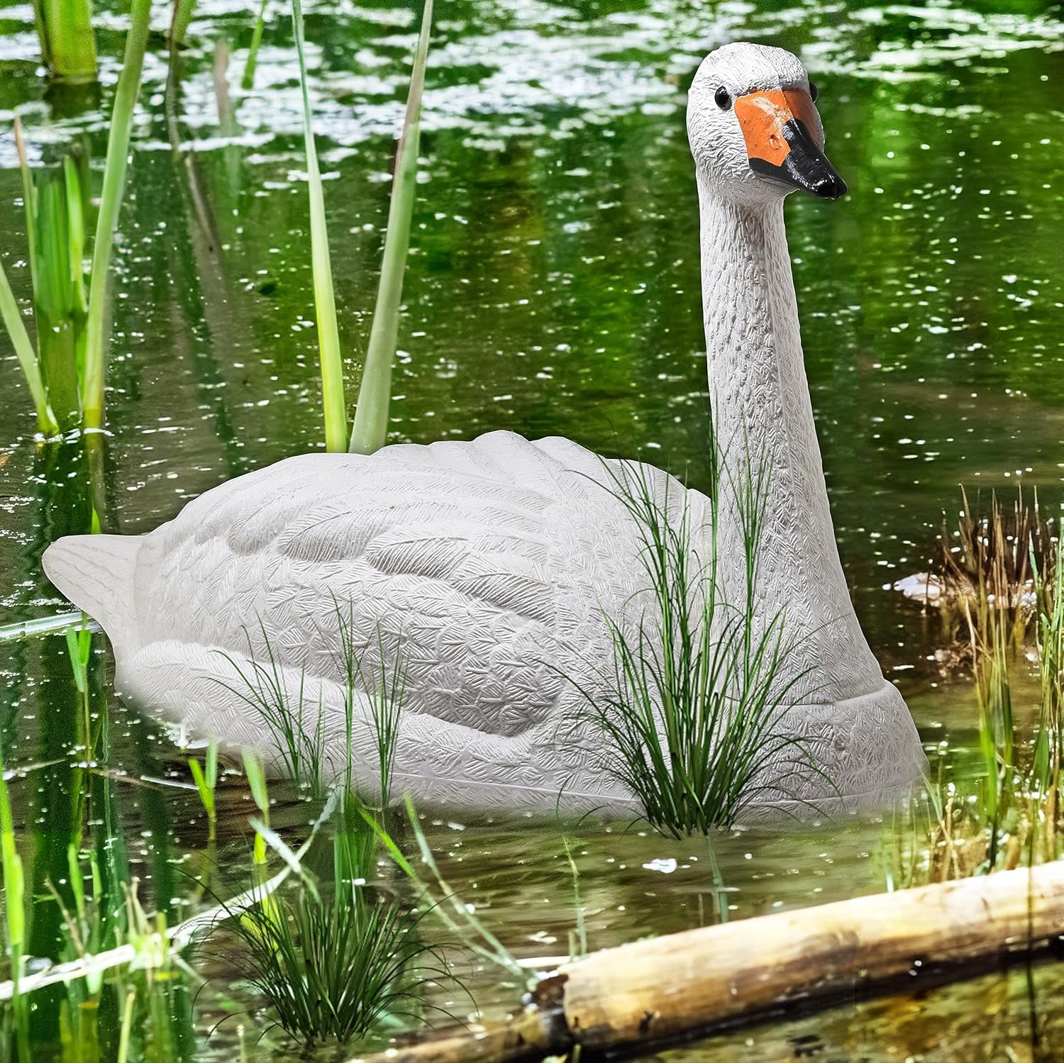 Galashield Swan Decoys for Geese | Large Floating Swan Decoy for Pool ...