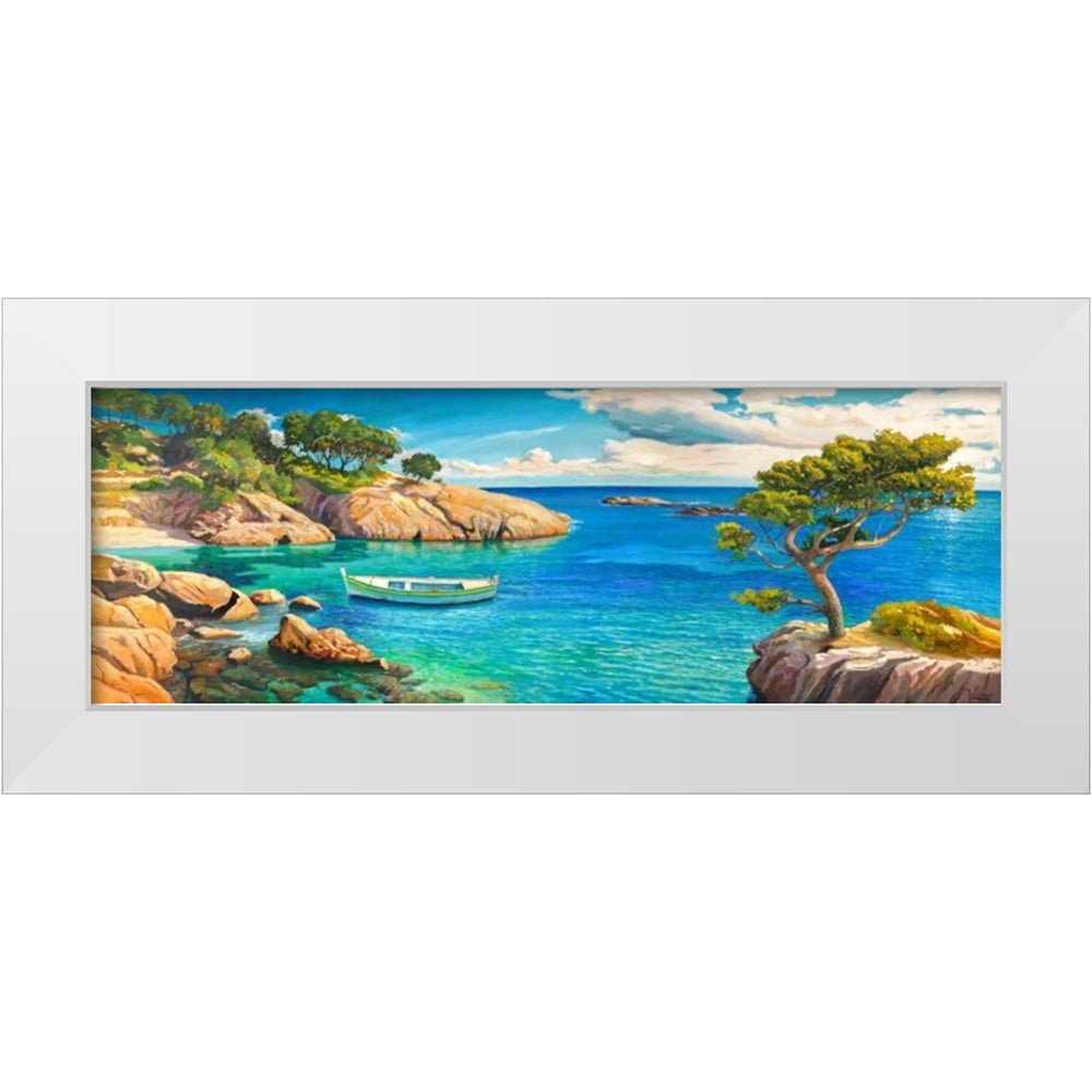 Galasso, Adriano 14x7 White Modern Wood Framed Museum Art Print Titled ...