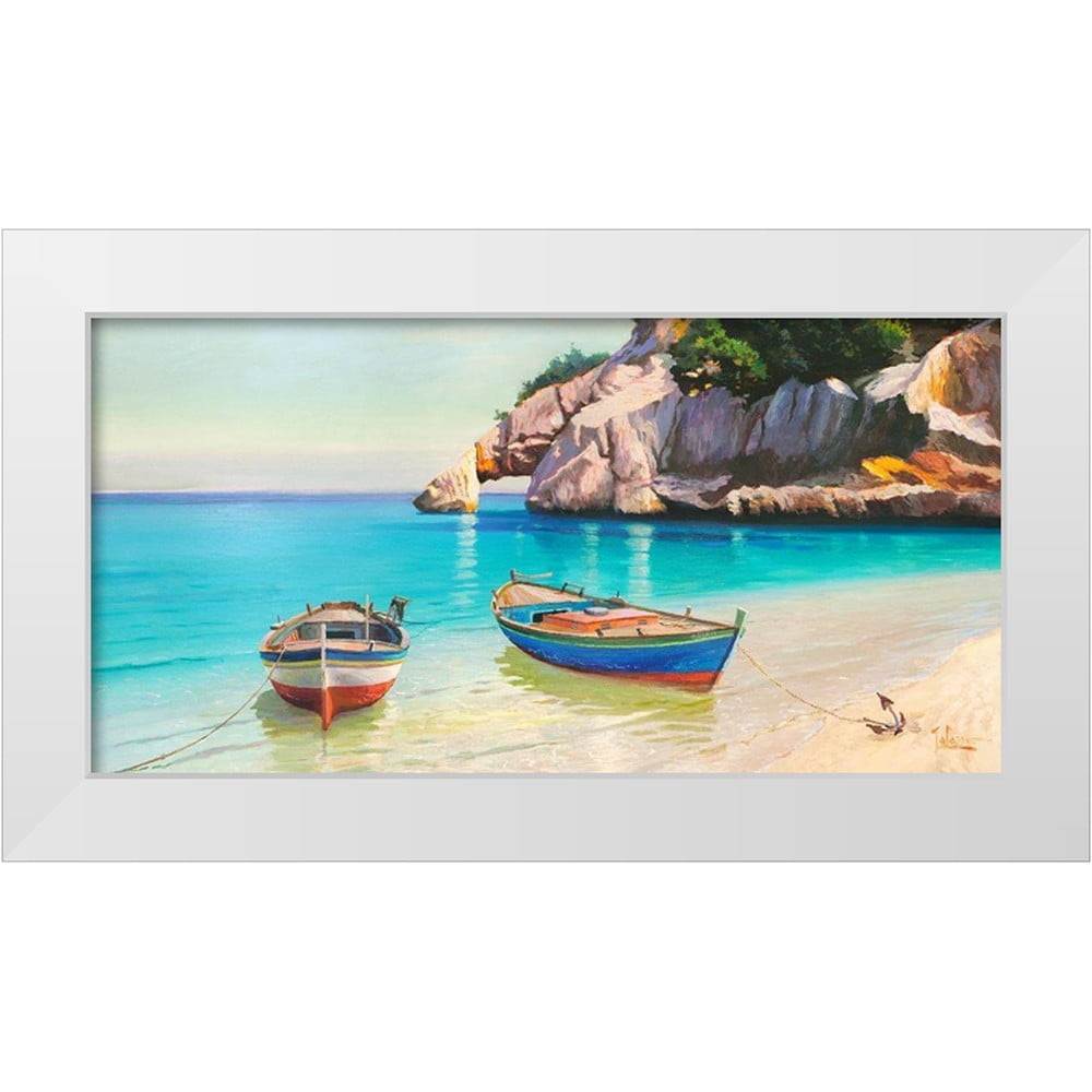 Galasso, Adriano 18x11 White Modern Wood Framed Museum Art Print Titled ...