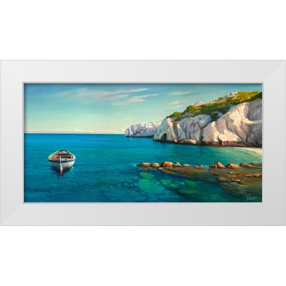 Galasso, Adriano 18x11 White Modern Wood Framed Museum Art Print Titled ...