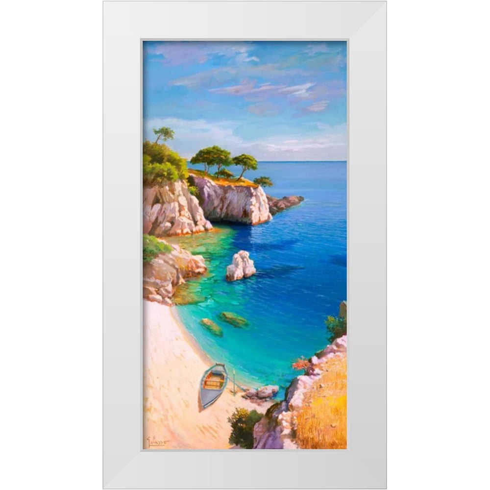 Galasso, Adriano 18x32 White Modern Wood Framed Museum Art Print Titled ...