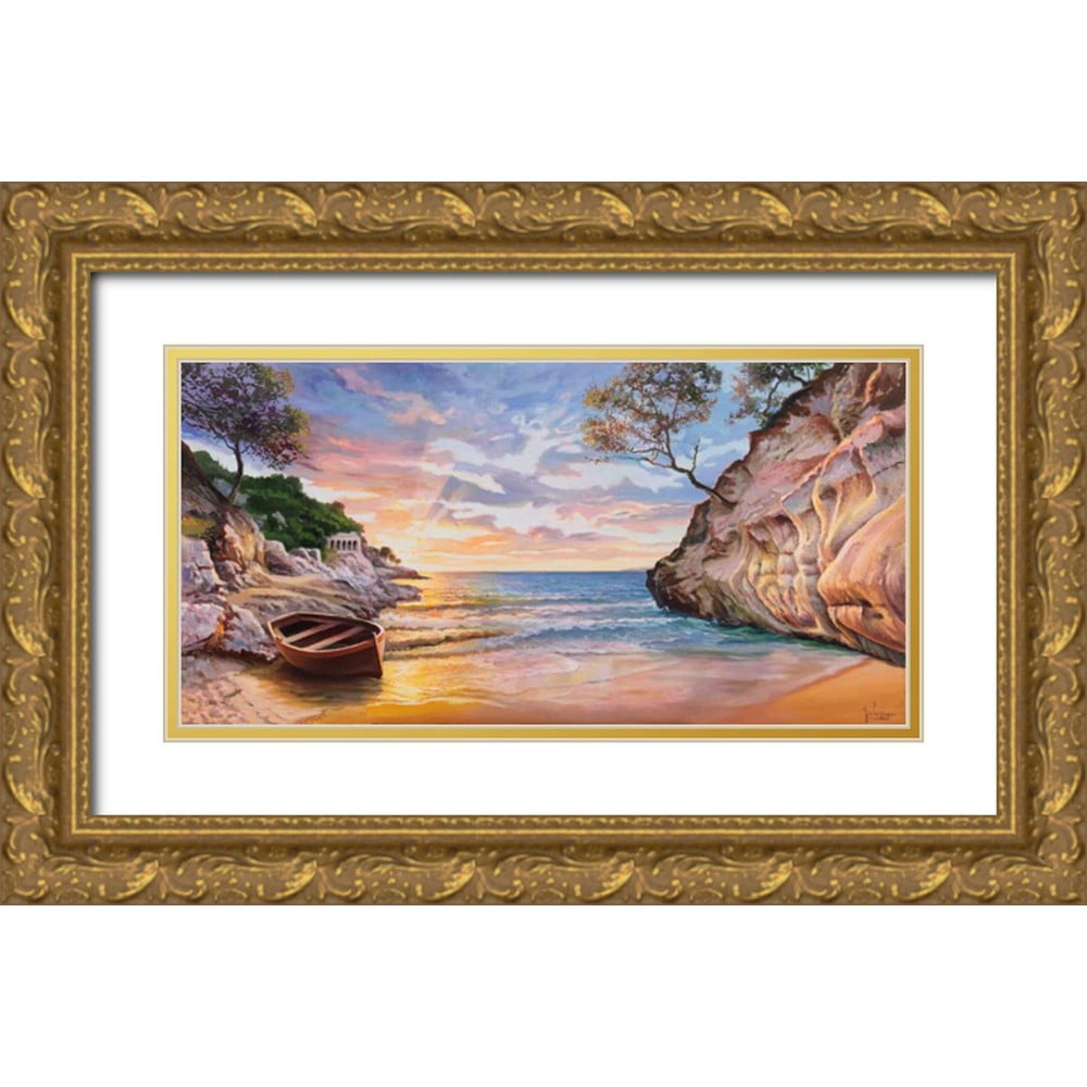 Galasso, Adriano 24x14 Gold Ornate Wood Framed with Double Matting ...