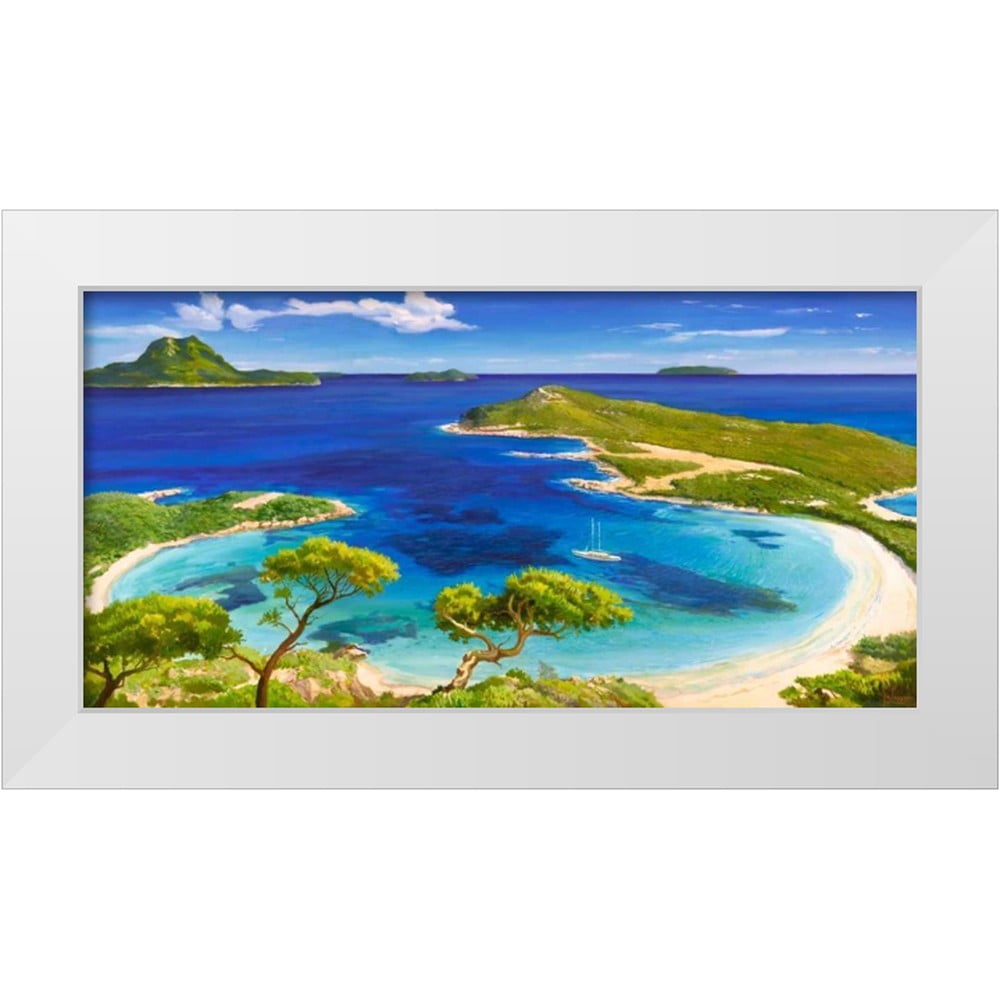 Galasso, Adriano 24x14 White Modern Wood Framed Museum Art Print Titled ...