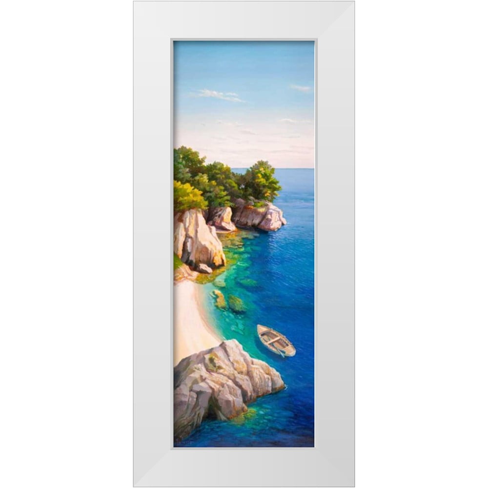 Galasso, Adriano 7x14 White Modern Wood Framed Museum Art Print Titled ...