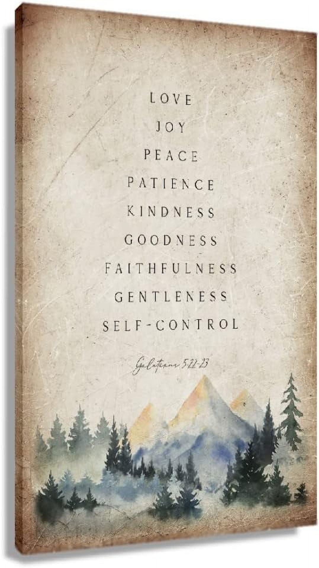 Galatians 5 22-23 Scripture Wall Art Prayer Poster Bible Verses Wall ...