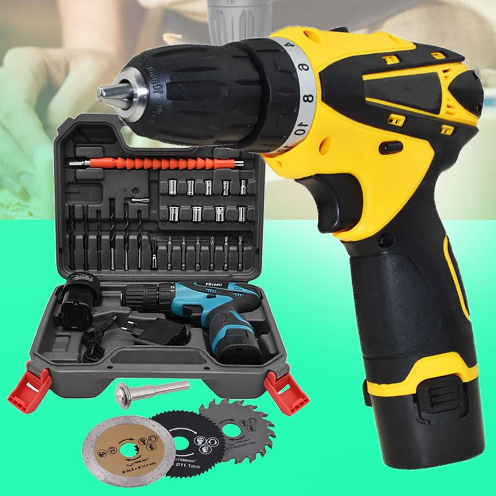 Galaxe Cordless 12V brush center cordless drill machine power drills ...