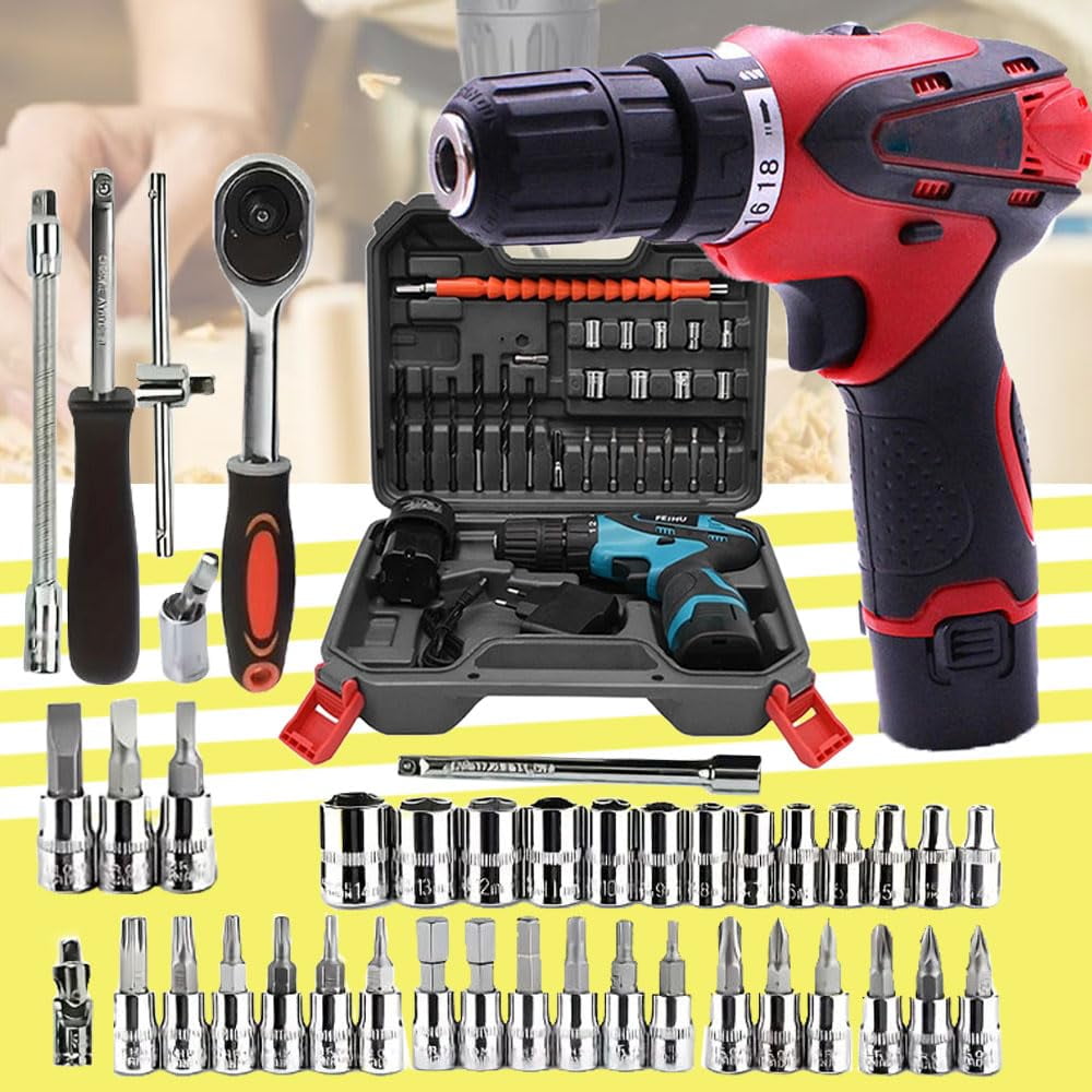 Galaxe Power Drills kit 12v portable electric cordless 12v cordless ...