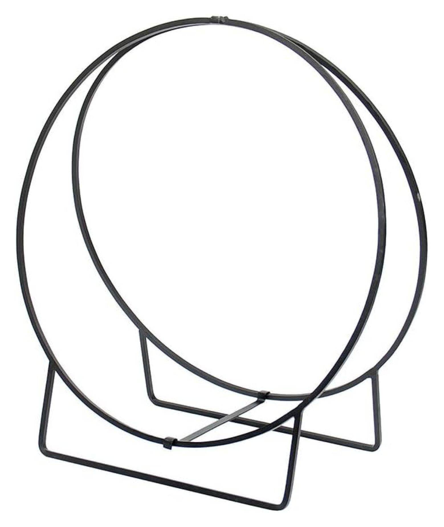 Galaxera 36-inch Hoop Log Fire Wood Holder, Black - Walmart.com