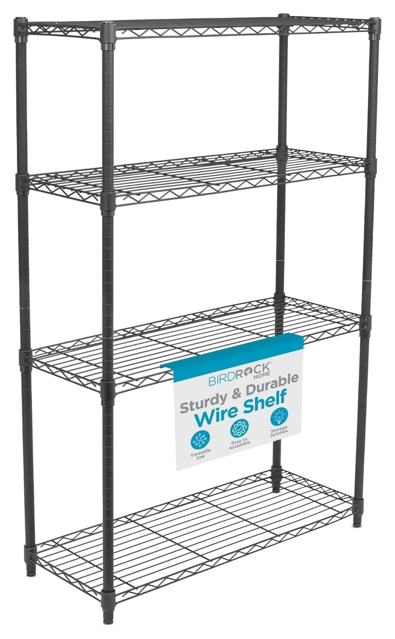 Galaxera 4-Shelf Adjustable Wire Shelving | 200 lbs. per shelf | Heavy ...
