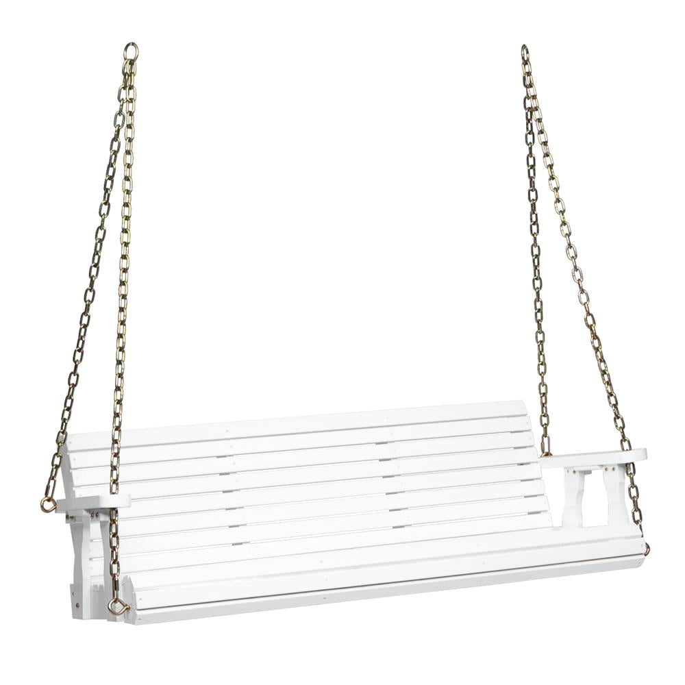 Galaxera 5FT Patio Wooden Porch Swing Swing Chair Bench with Hanging ...